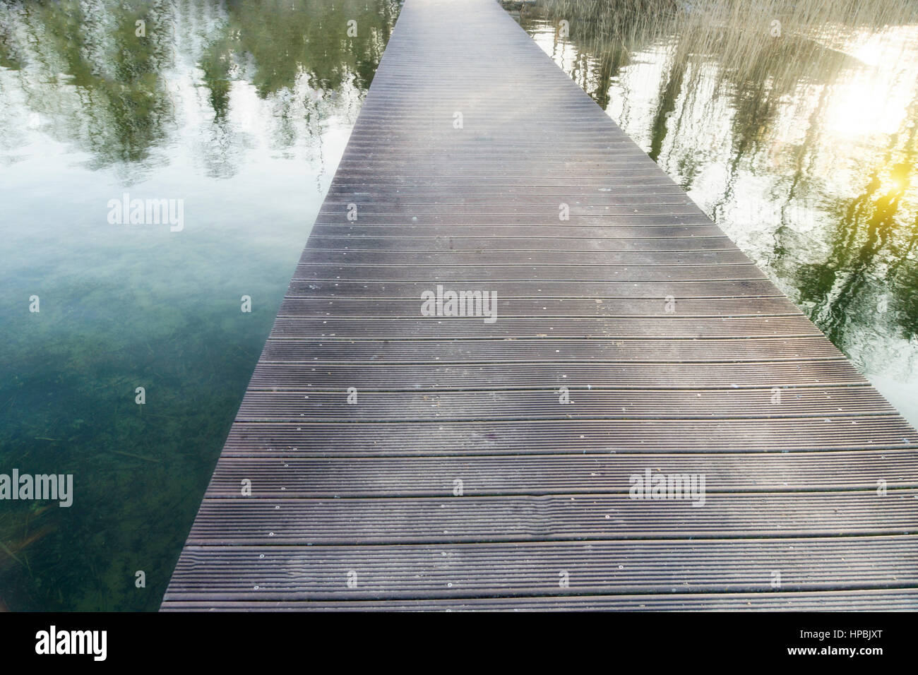 Long pedestrian bridge at hi-res stock photography and images - Alamy