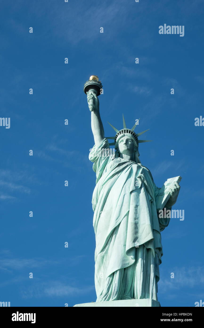Lady Liberty looks into New York Harbor, welcoming the poor, the hungry ...
