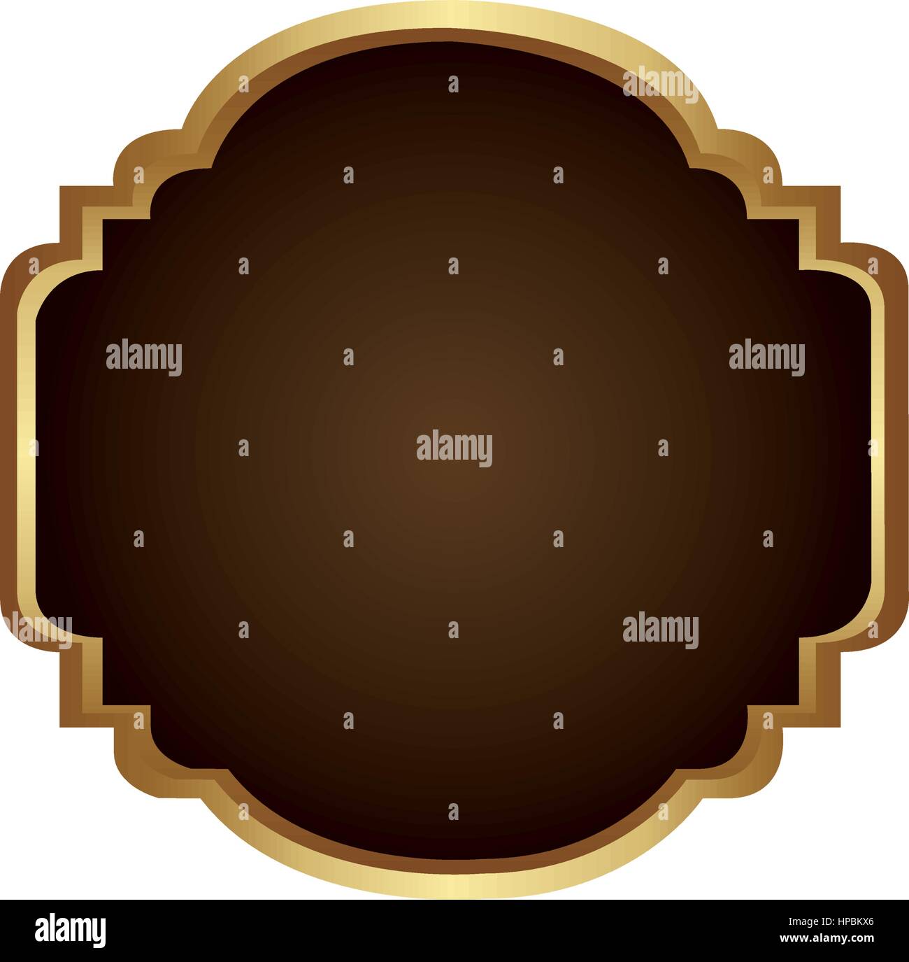 golden border with decorative heraldic frame design Stock Vector Image ...