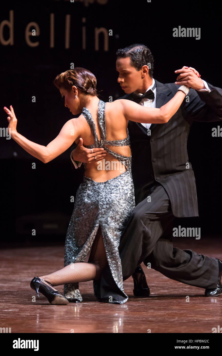 Couple dancing tango in the World Tango Championships, dance ...