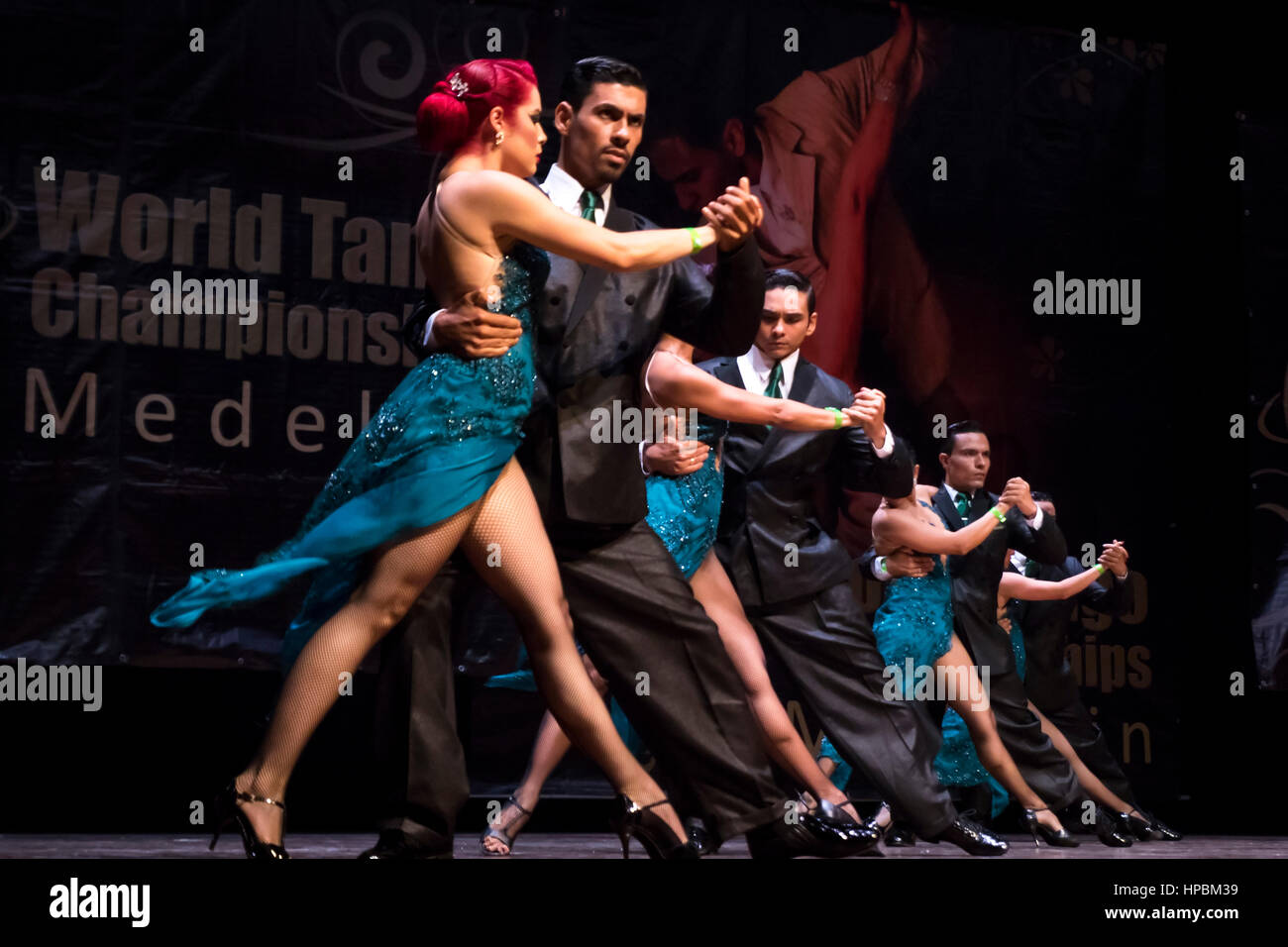 Tango dance group in the World Tango Championships, dance competition ...