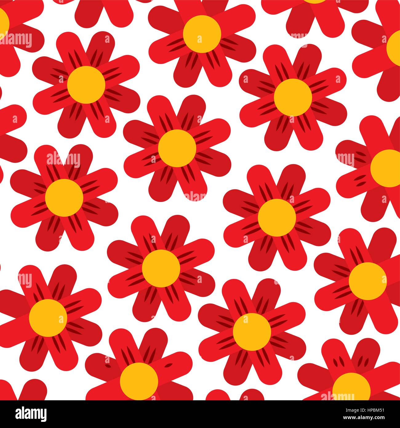 cute flower pattern background vector illustration design Stock Vector ...