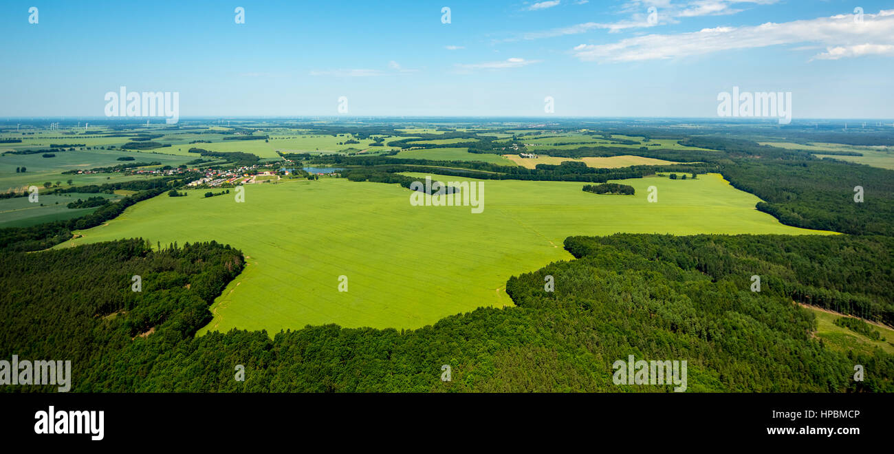 Kosierzewo, fields, grain fields, forest, forest areas, Hinterpommern ...