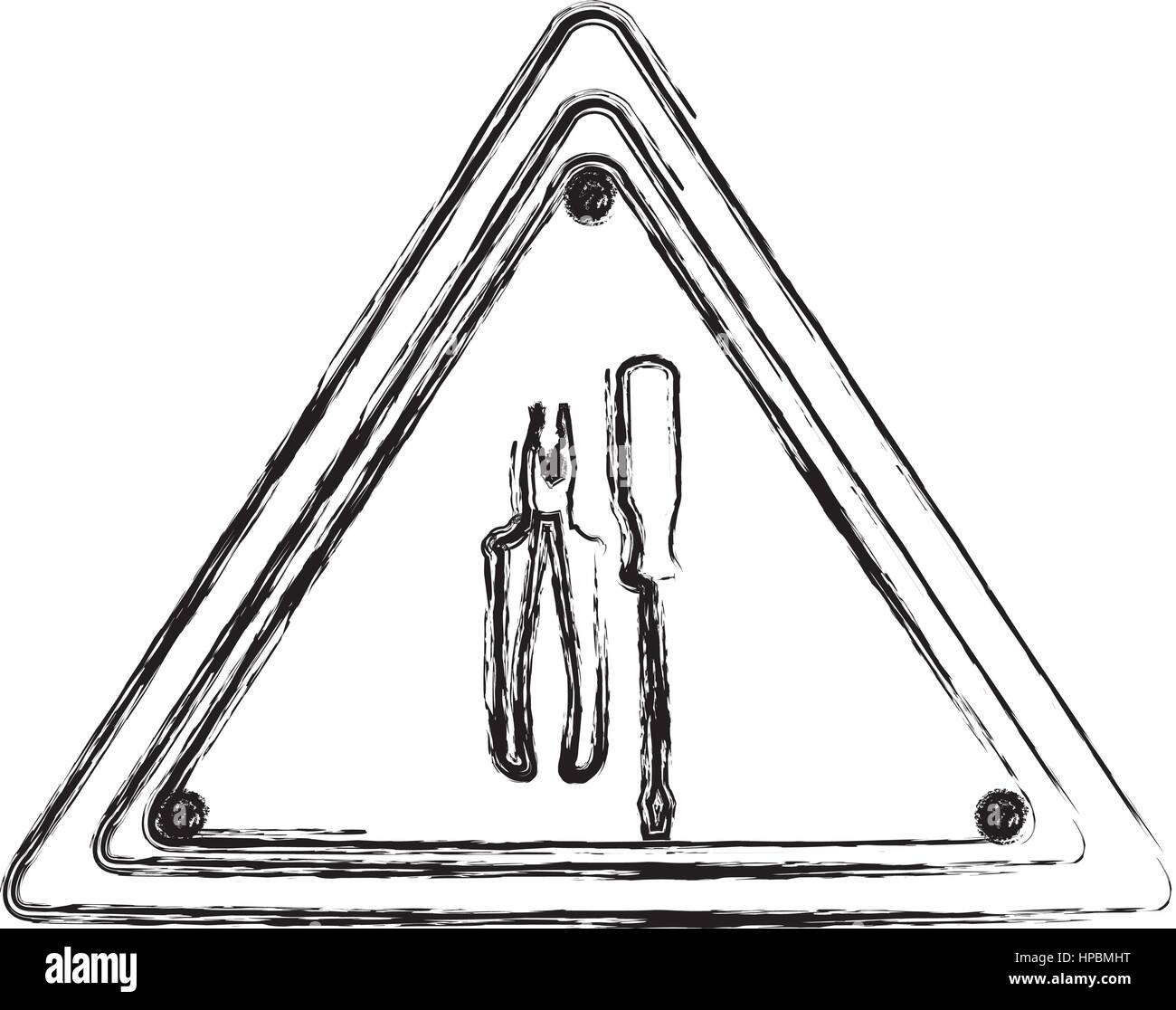 Blurred traffic sign Stock Vector Images - Alamy