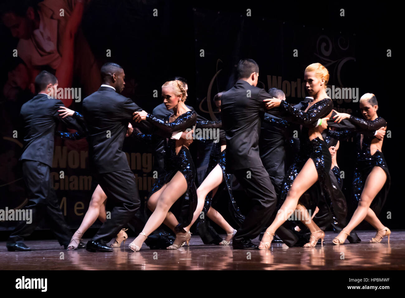 Tango dance group in the World Tango Championships, dance competition ...