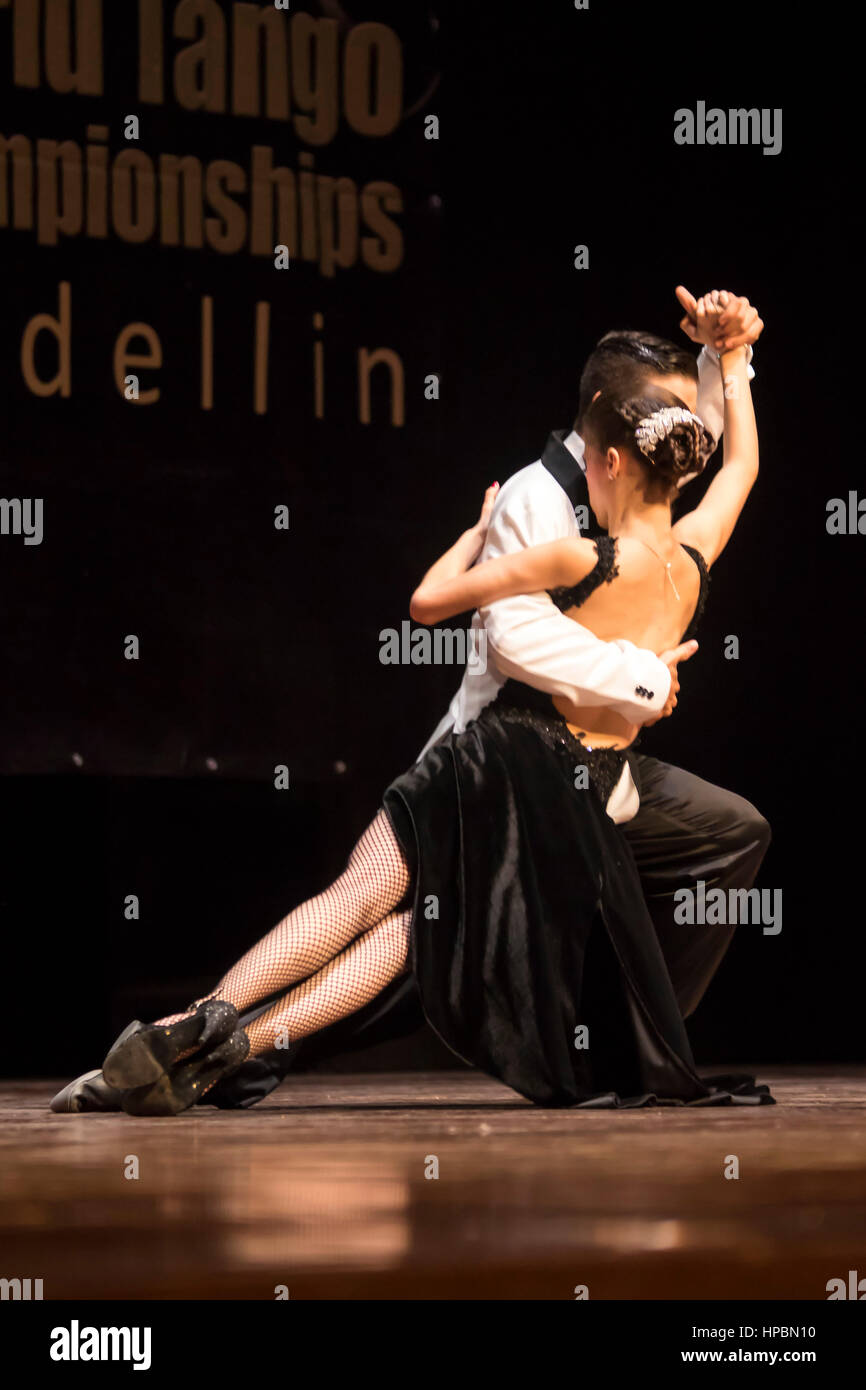 Couple dancing tango in the World Tango Championships, dance ...
