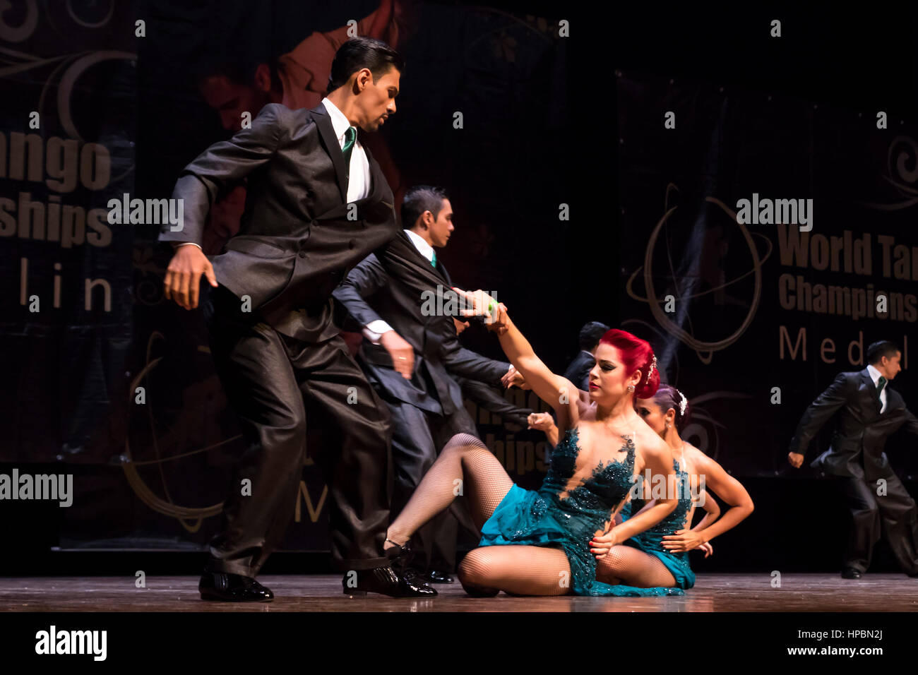 Tango dance group in the World Tango Championships, dance competition ...