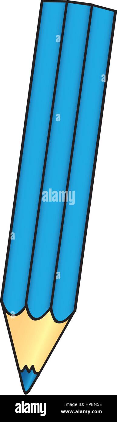 blue pencil color icon Stock Vector Image & Art - Alamy