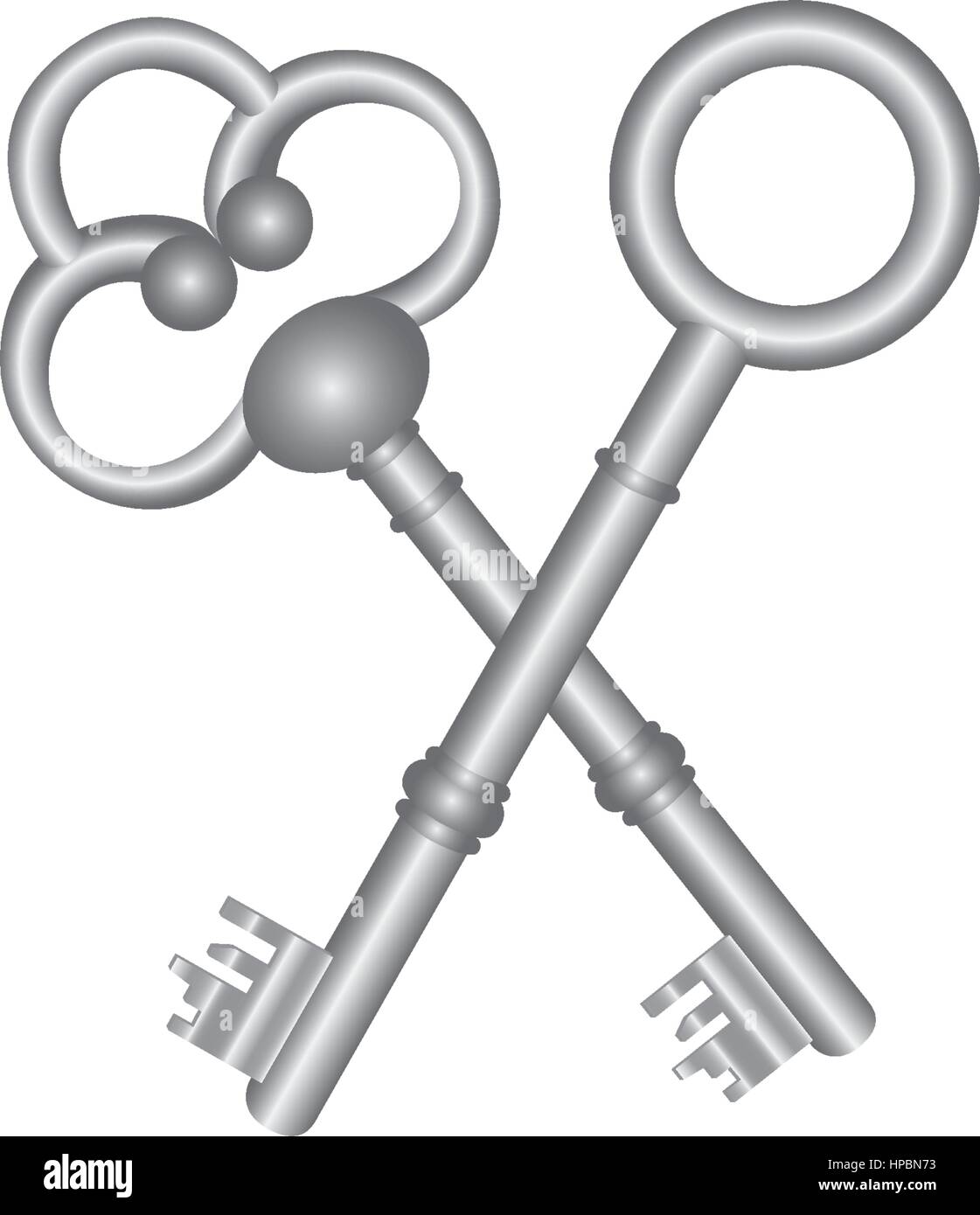 silver old keys icon stock Stock Vector Image & Art - Alamy