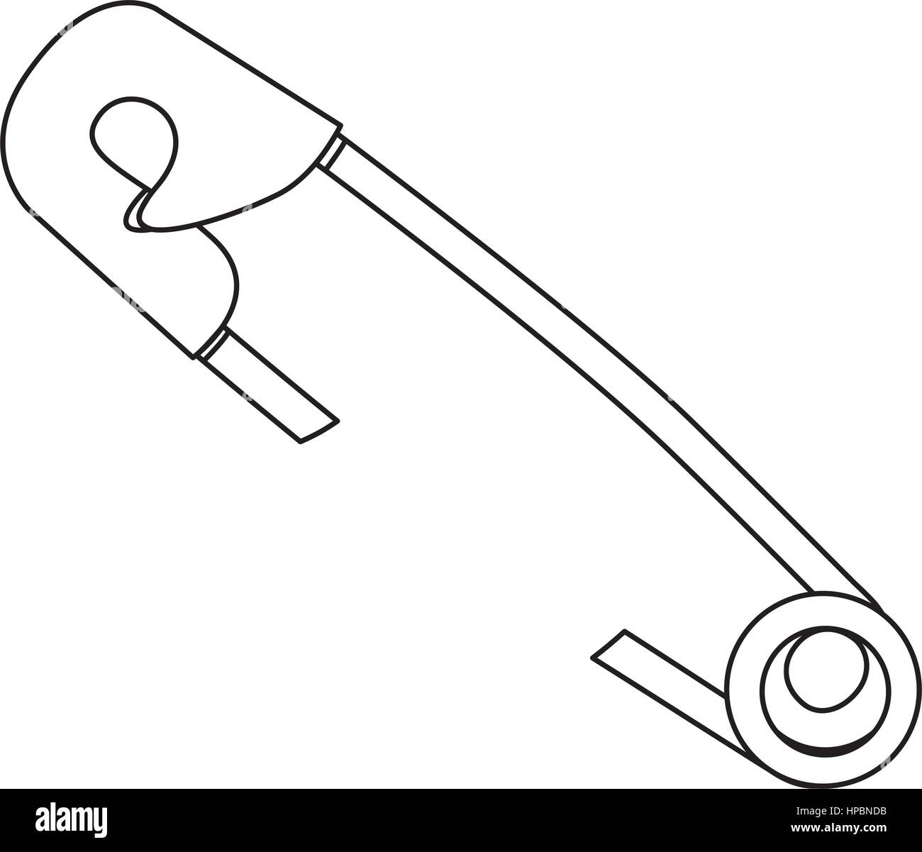 figure safety pin icon image Stock Vector Image & Art - Alamy