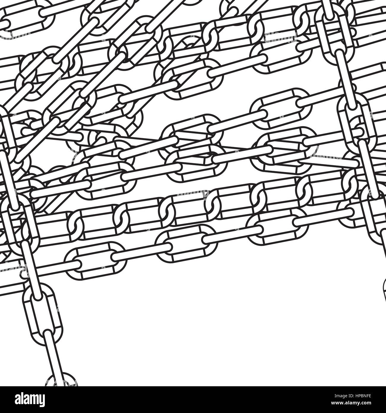 Decorative metal chains Stock Vector Images - Alamy
