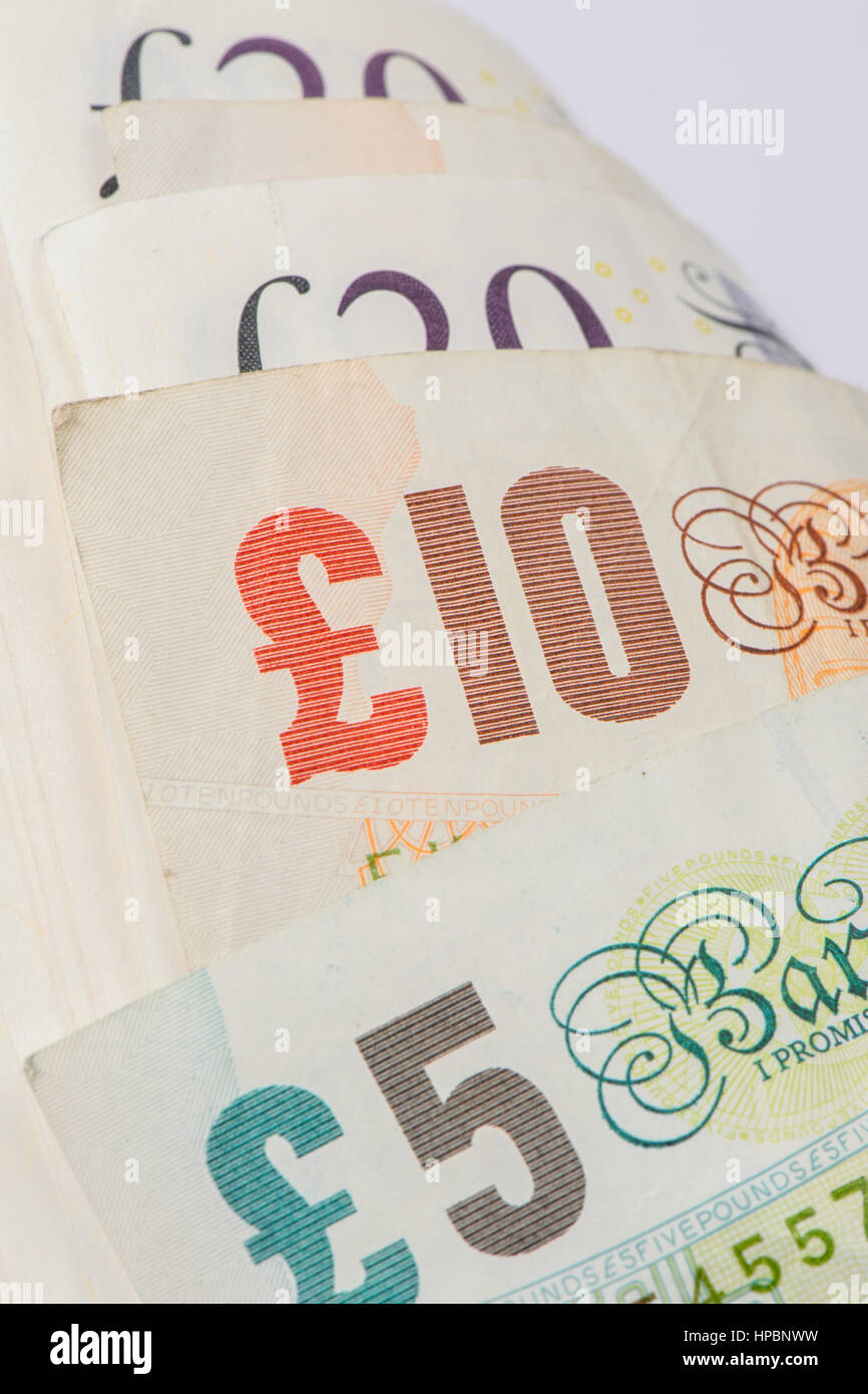 closeup Banknotes of the pound sterling, financial concept Stock Photo ...