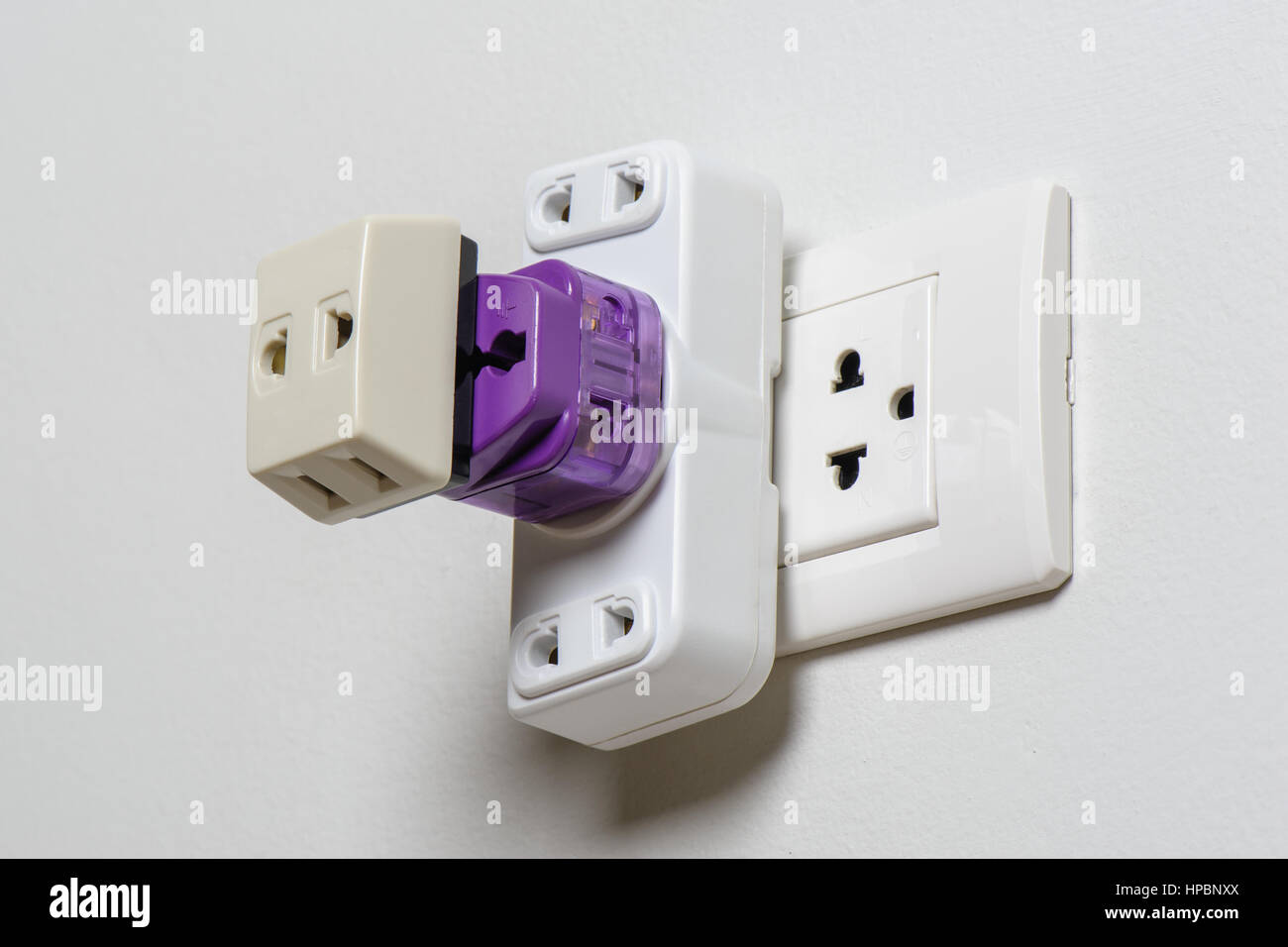 Different universal plug adapters, travel electrical adapters Stock ...