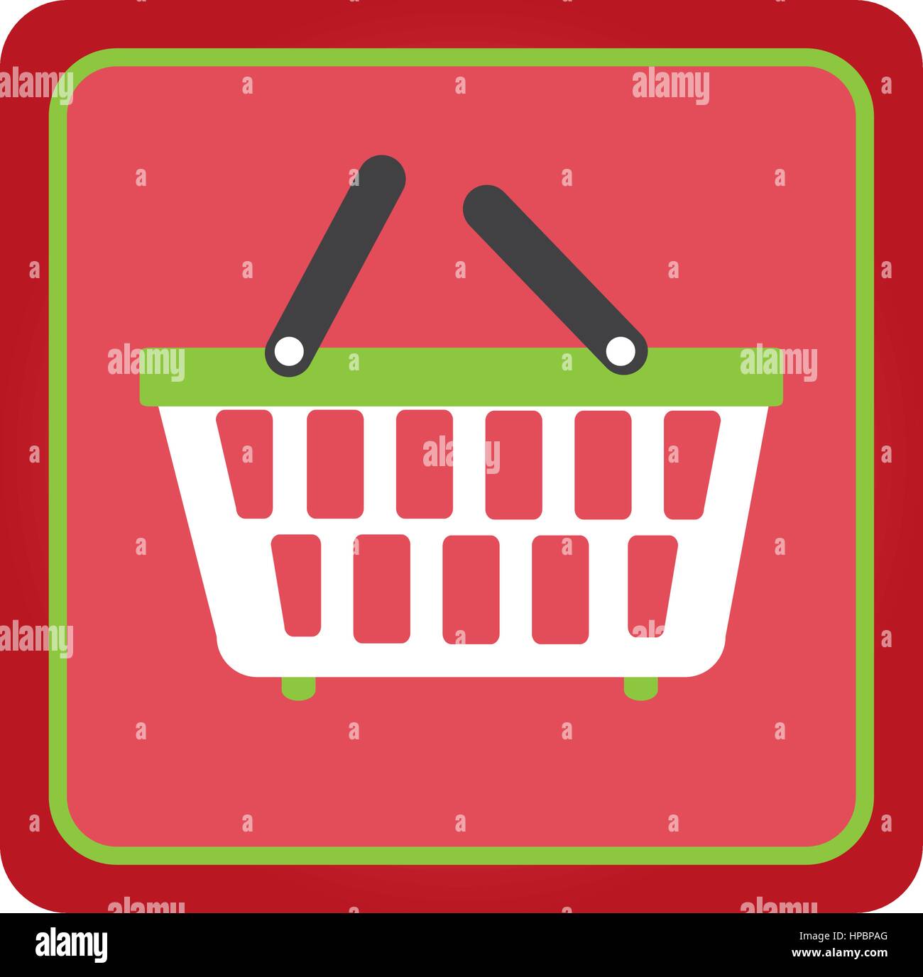 basket shopping commercial icon vector illustration design Stock Vector ...
