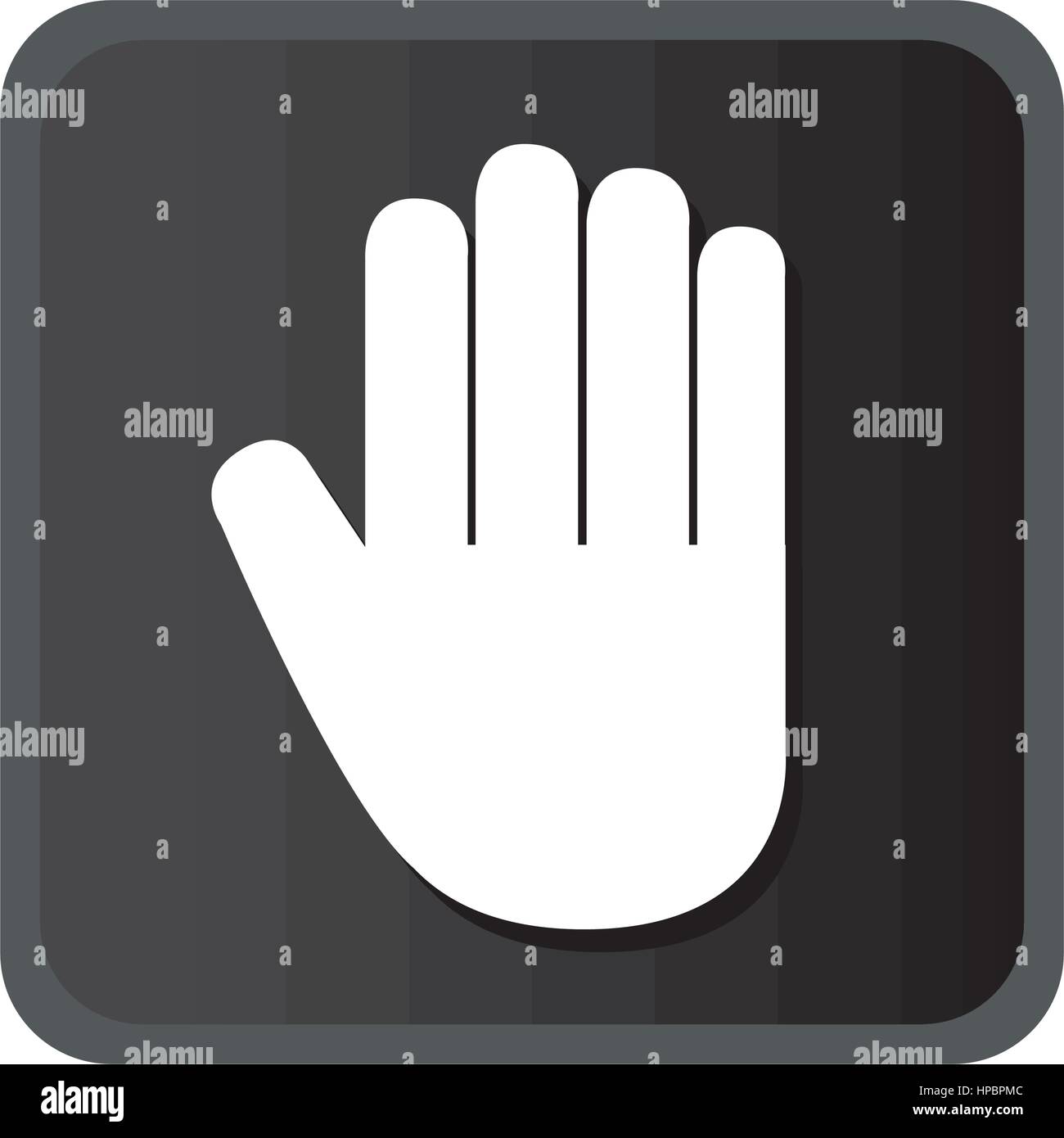 hand stop symbol icon vector illustration design Stock Vector Image ...