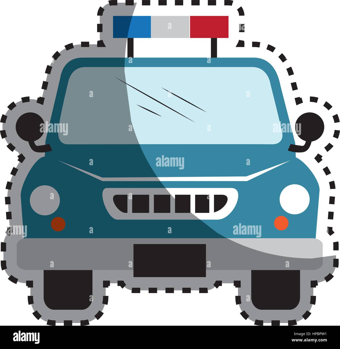 Police move car Stock Vector Images - Alamy