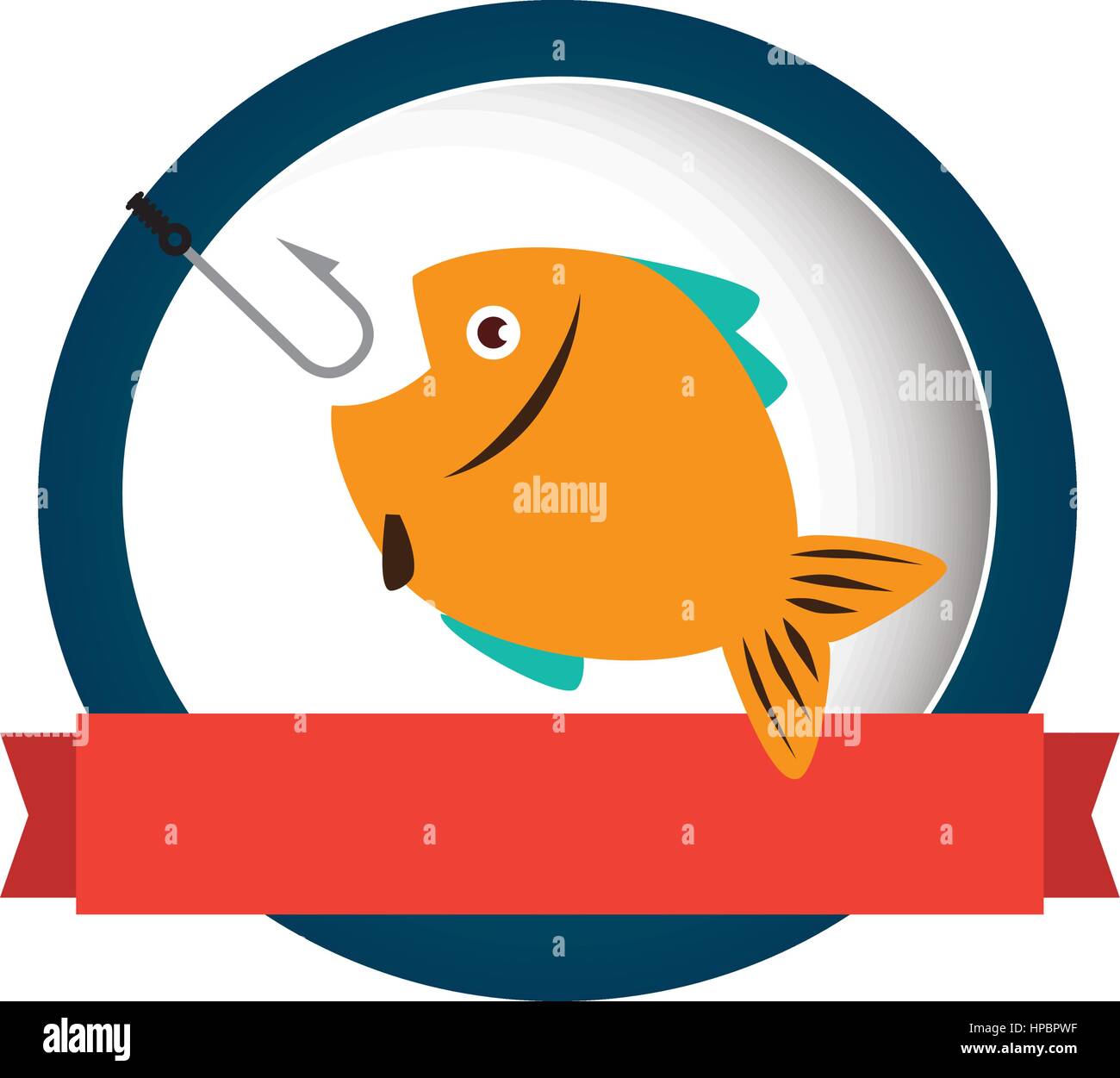 sea fish emblem icon vector illustration design Stock Vector Image ...