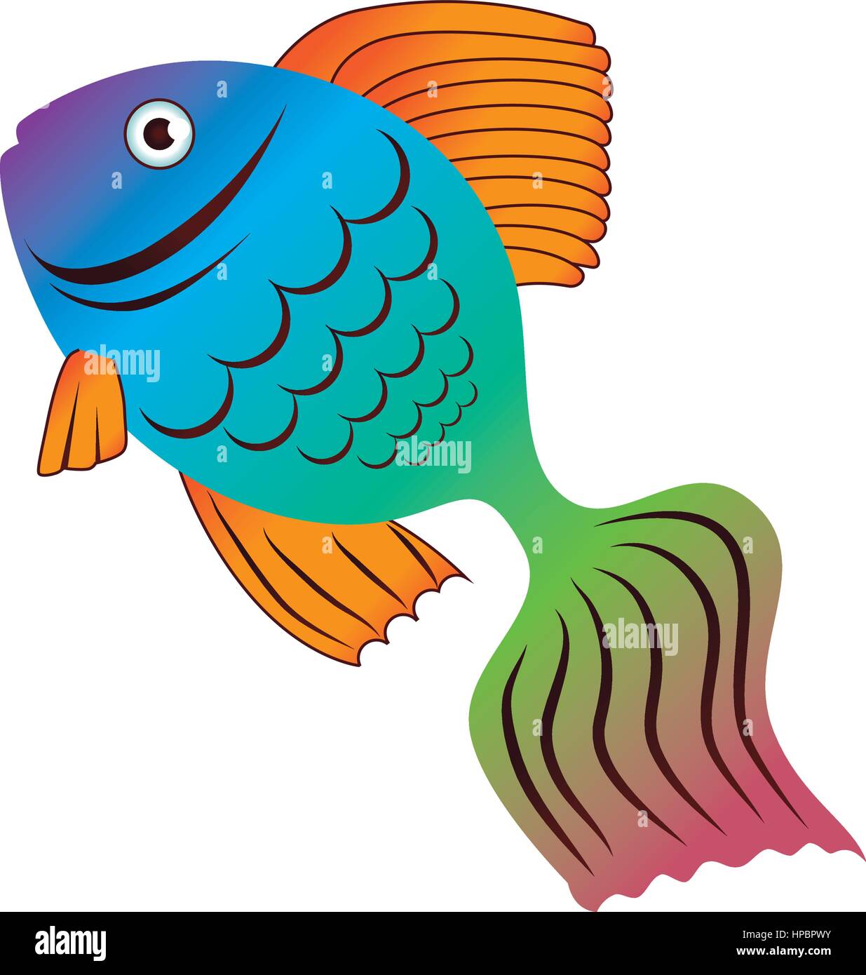 sea fish emblem icon vector illustration design Stock Vector Image ...