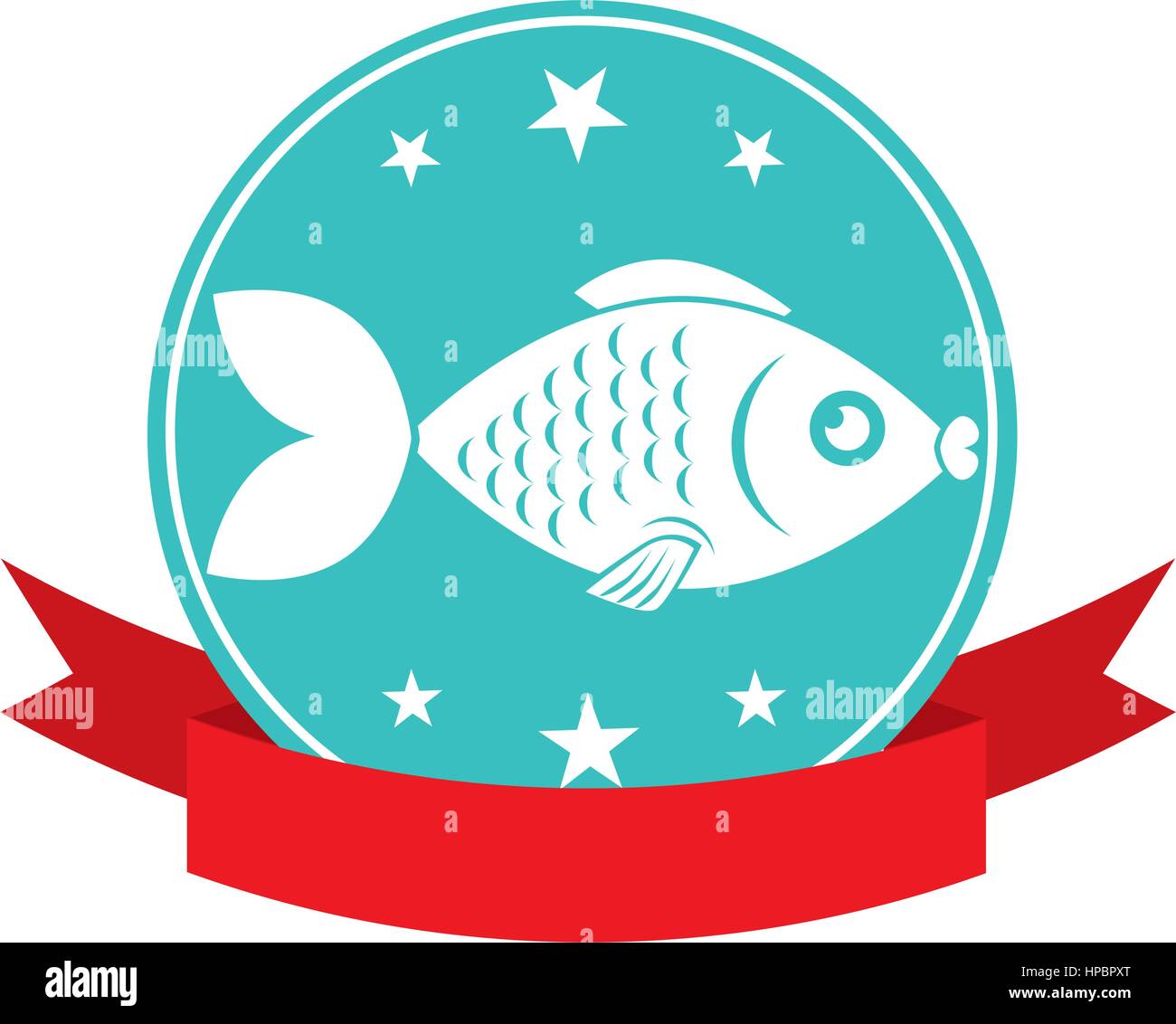sea fish emblem icon vector illustration design Stock Vector Image ...