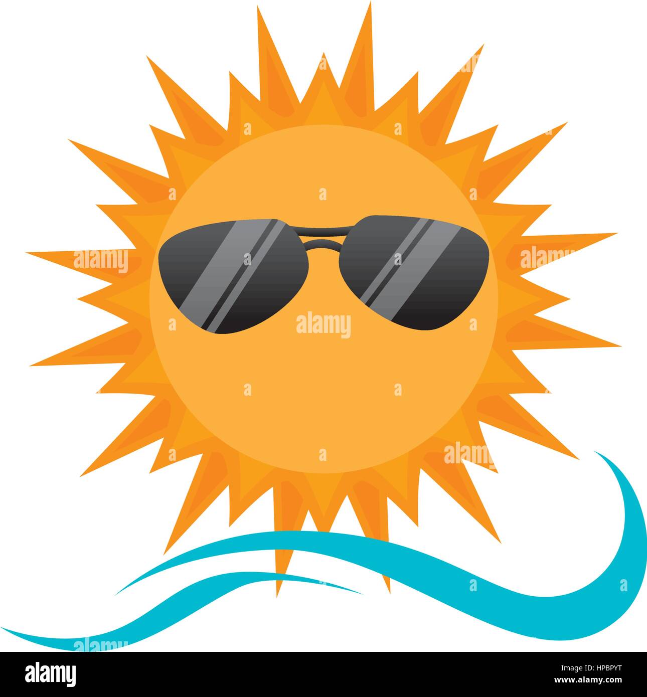 summer sun character icon vector illustration design Stock Vector Image ...