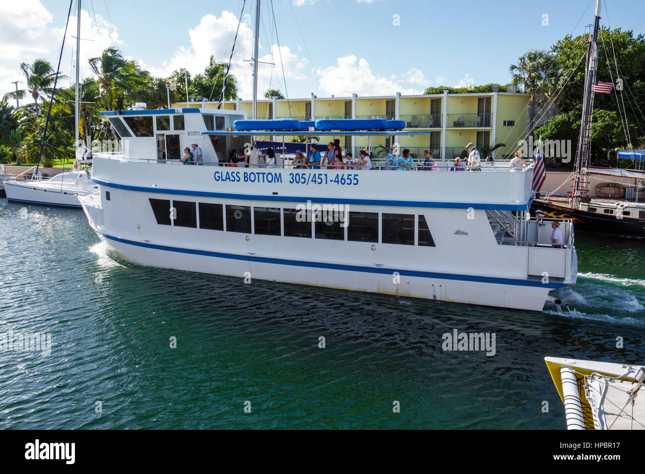 Florida Key Largo,Upper Florida Keys,glass bottom boat,tour,passenger ...