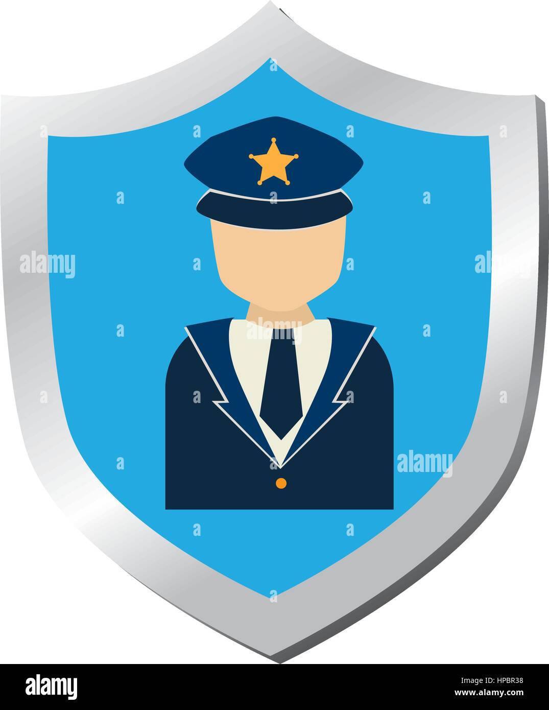 shield with security symbol isolated icon vector illustration design ...