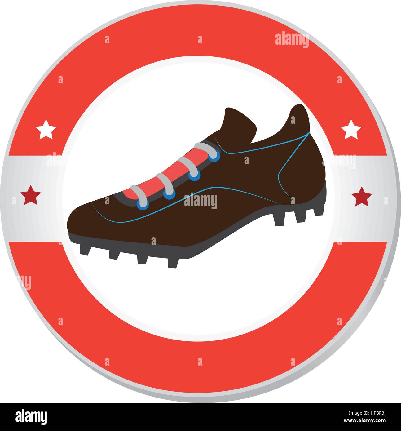 baseball shoes sport emblem icon vector illustration design Stock ...