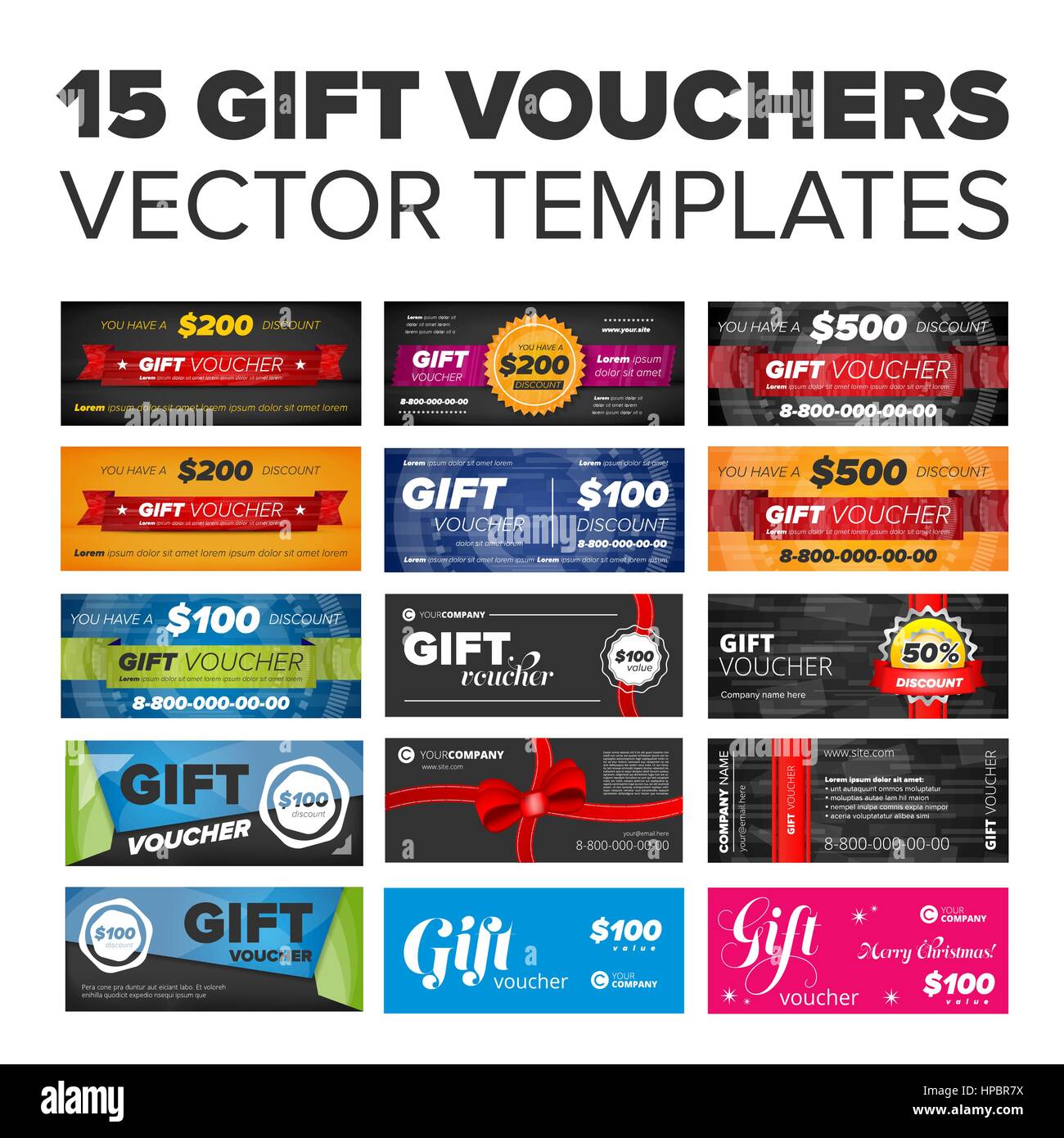 Vouchers collection hi-res stock photography and images - Alamy