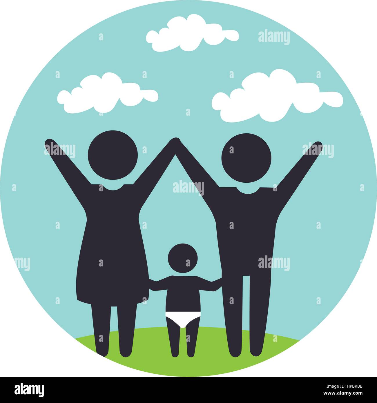Family members character icon vector hi-res stock photography and ...