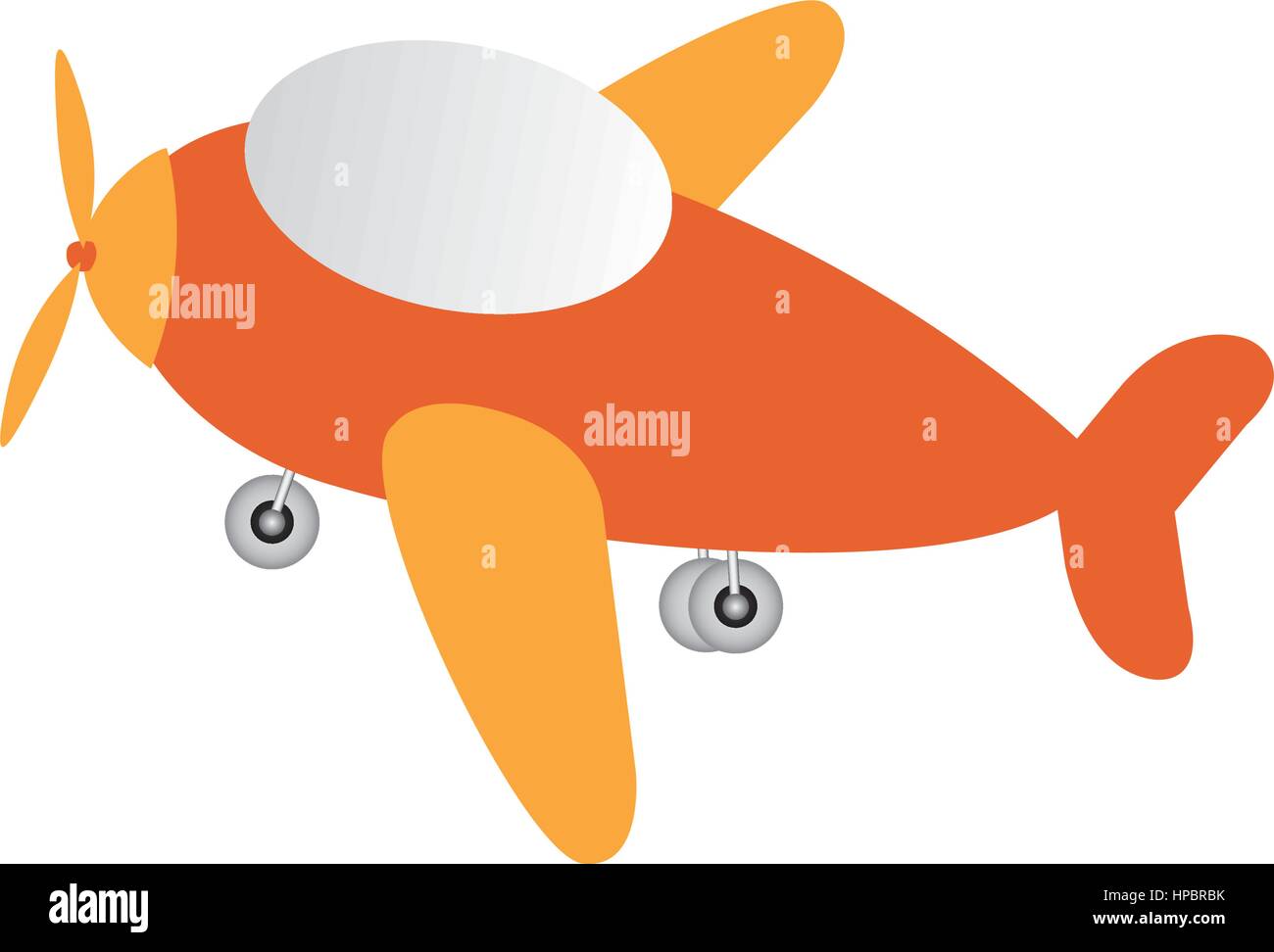 orange toy airplane fly icon Stock Vector Image & Art - Alamy