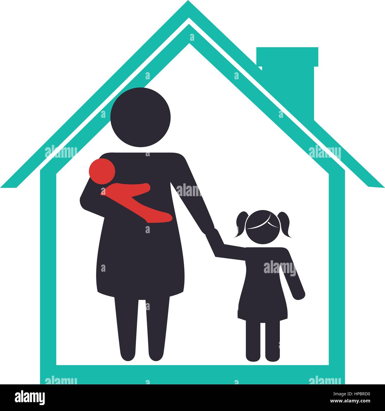 family members character icon vector illustration design Stock Vector ...
