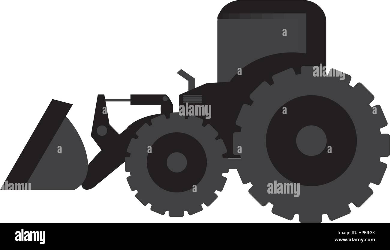 black backhoe loader icon Stock Vector Image & Art - Alamy