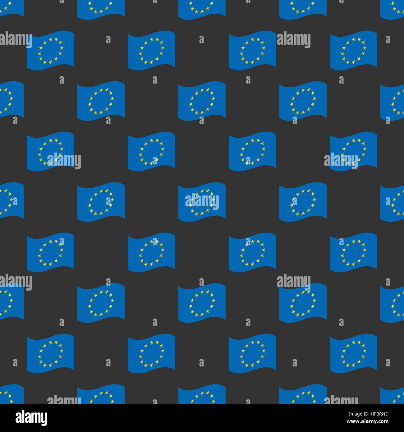 European Union flag seamless pattern on a black background Stock Vector ...