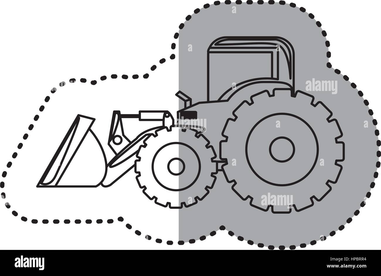 figure backhoe loader icon Stock Vector Image & Art - Alamy