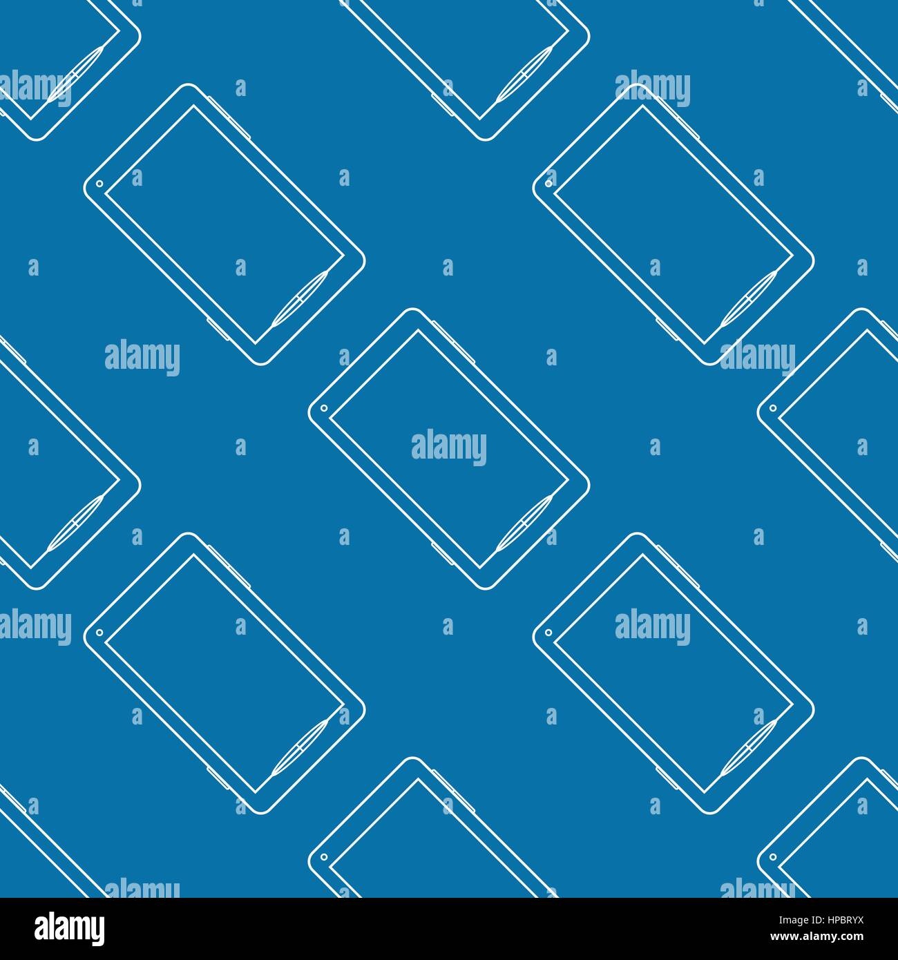 Mobile phones seamless pattern on blue background Stock Vector Image & Art - Alamy