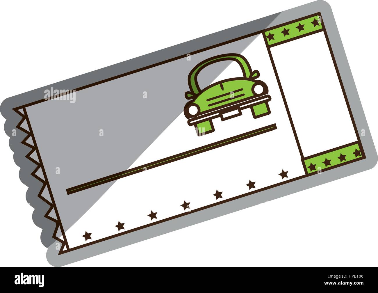 ticket parking car icon Stock Vector Image & Art - Alamy