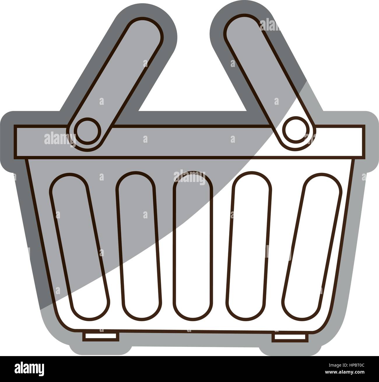 basket shopping commercial icon Stock Vector Image & Art - Alamy