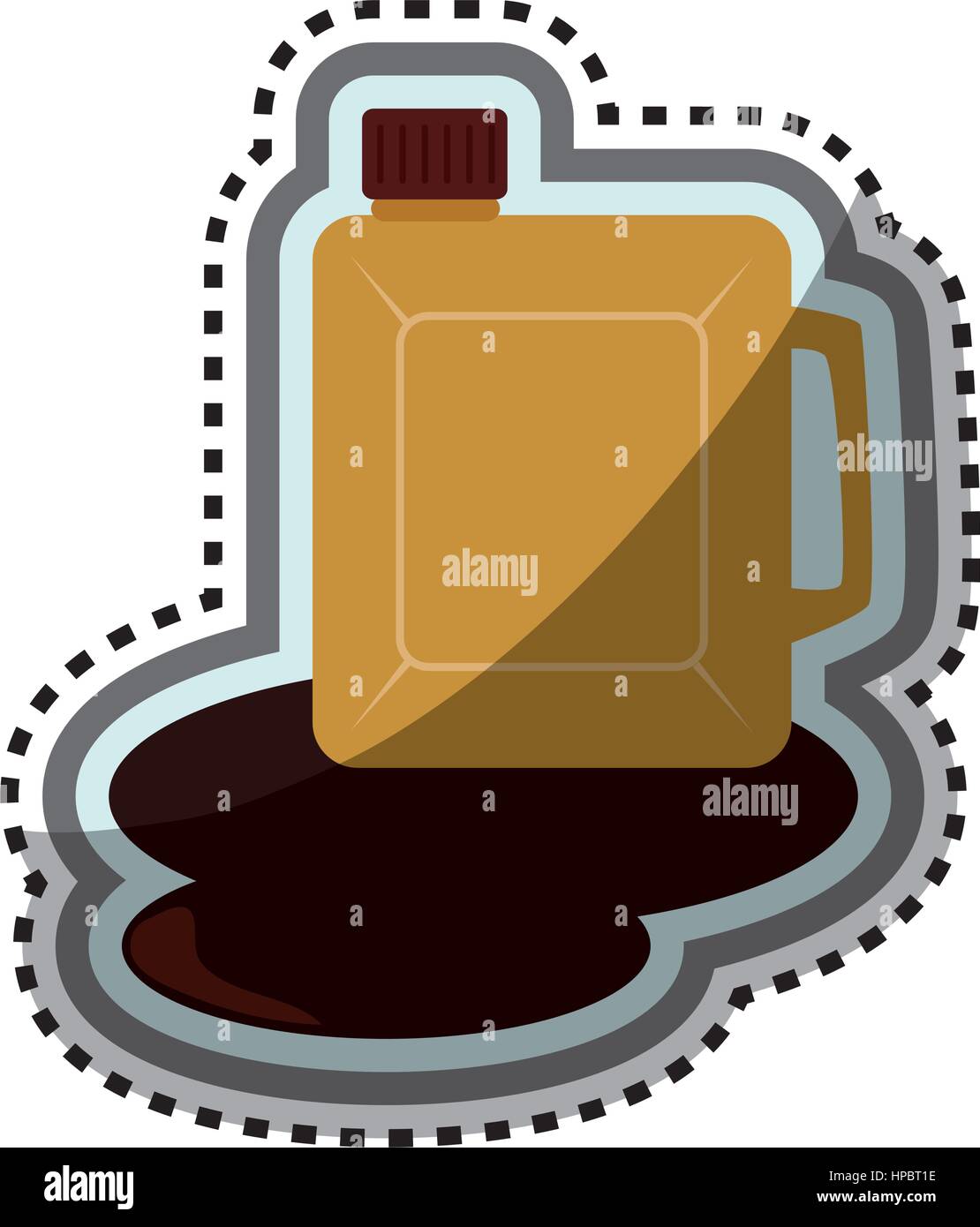 fuel gallon isolated icon Stock Vector Image & Art - Alamy