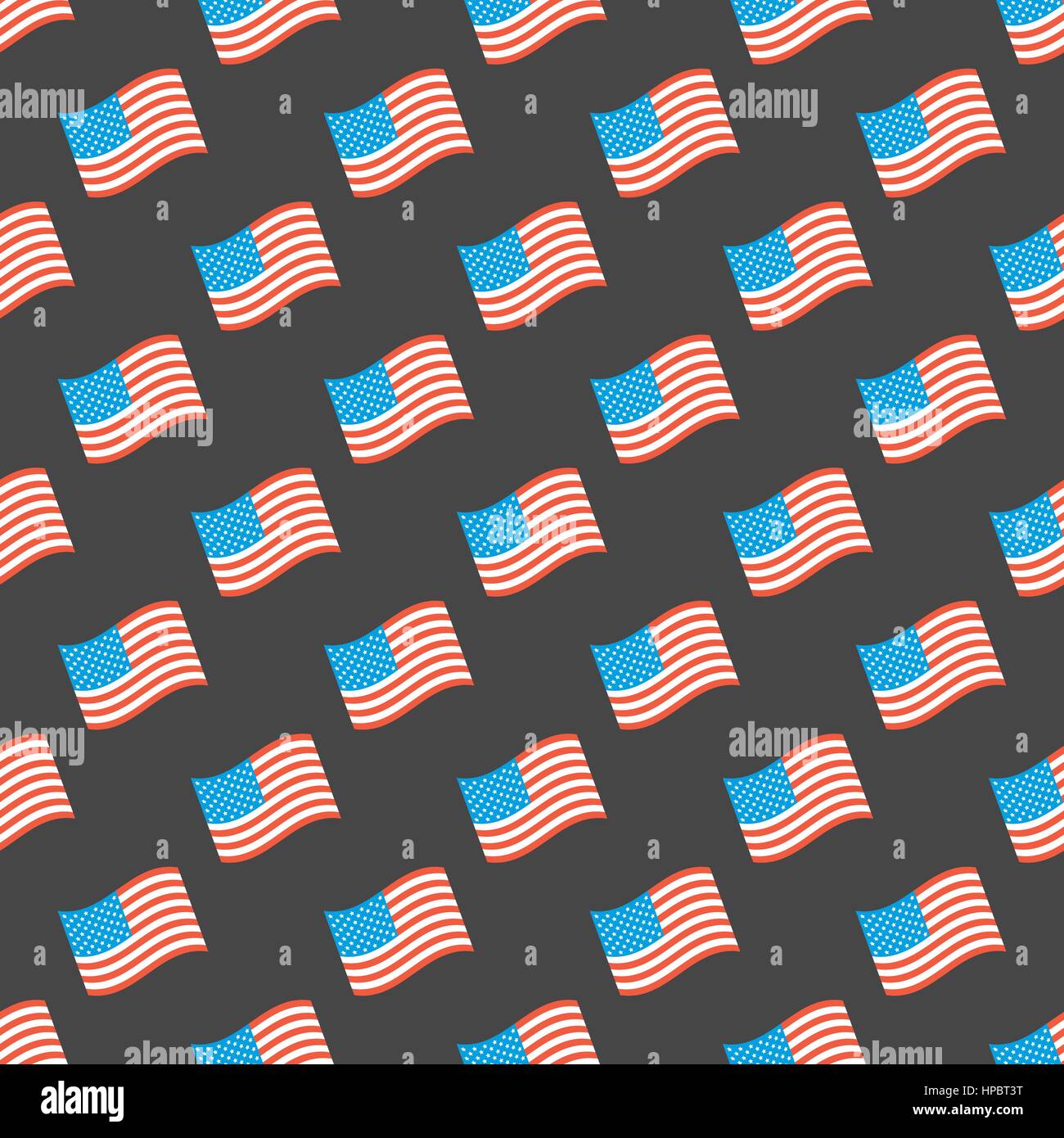 USA flag seamless pattern on a yellow background Stock Vector Image & Art - Alamy