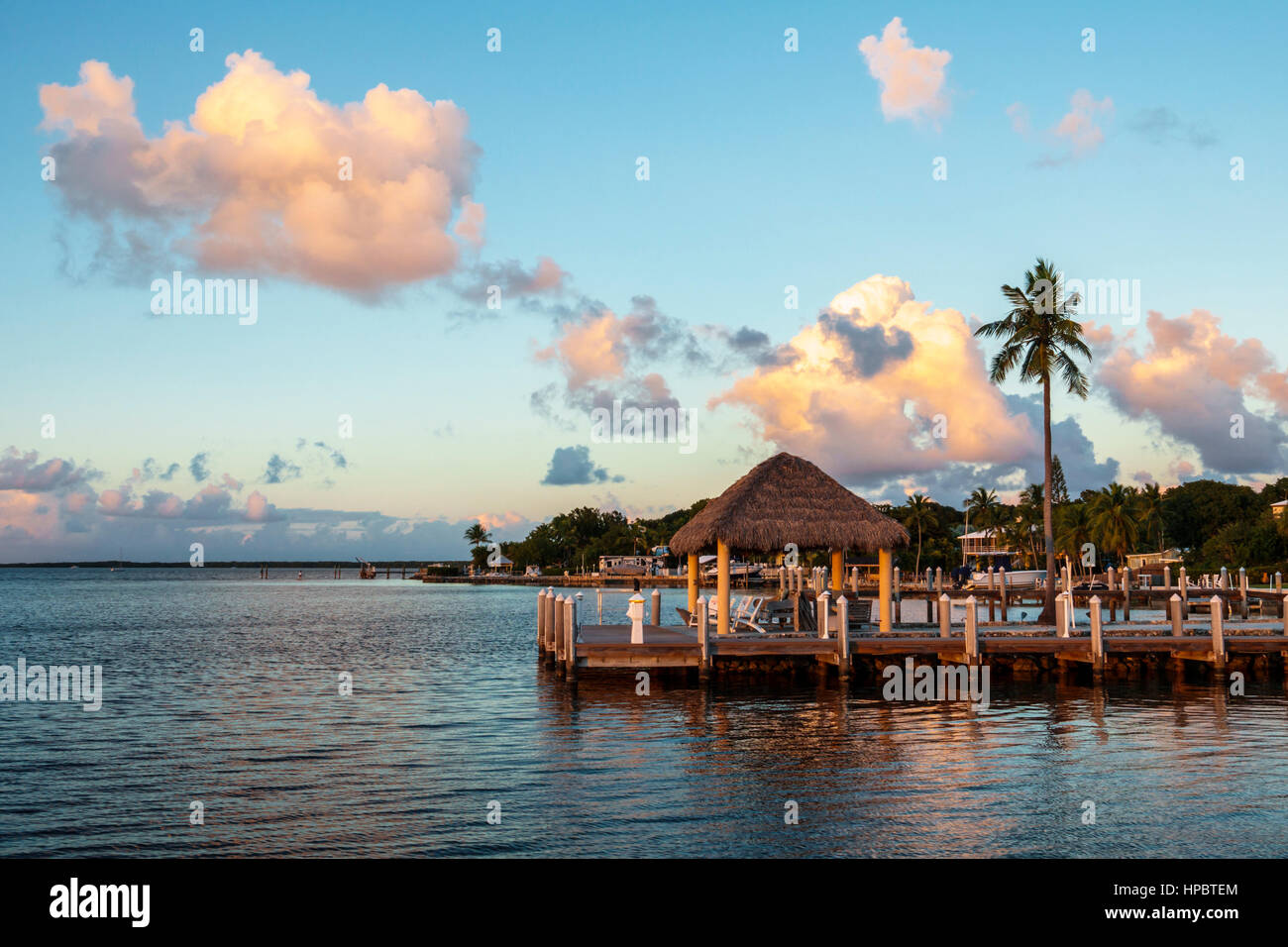 Florida Upper Key Largo Florida Keys,waterfront,tiki hut,sunset ...