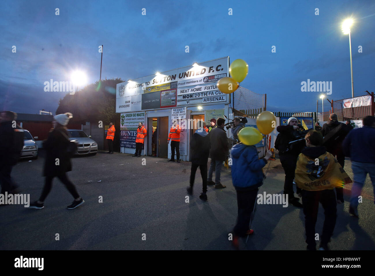 Sutton united football ground hi-res stock photography and images - Alamy