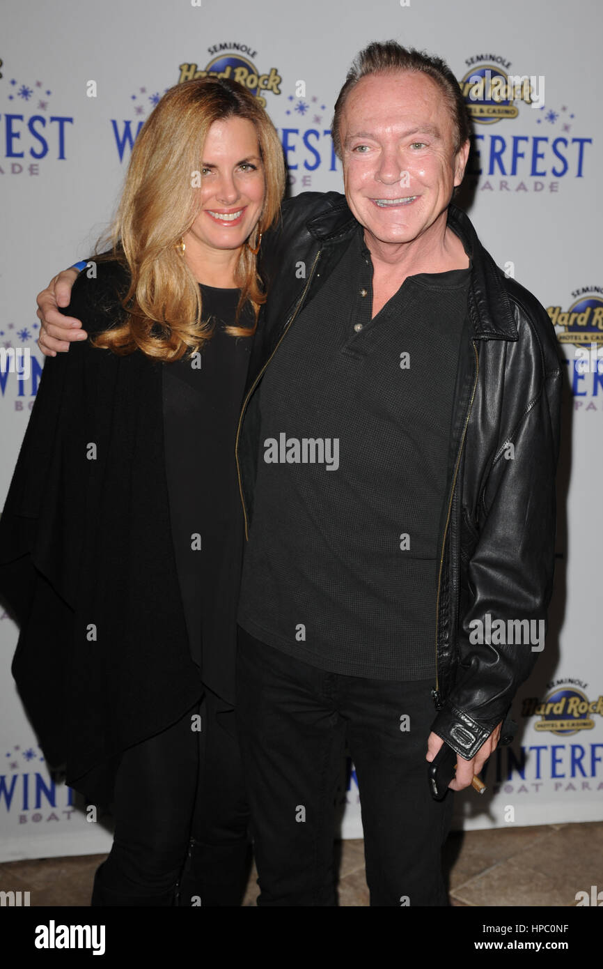 Hollywood FL, USA. 12th Dec, 2017. David Cassidy and his wife Sue ...