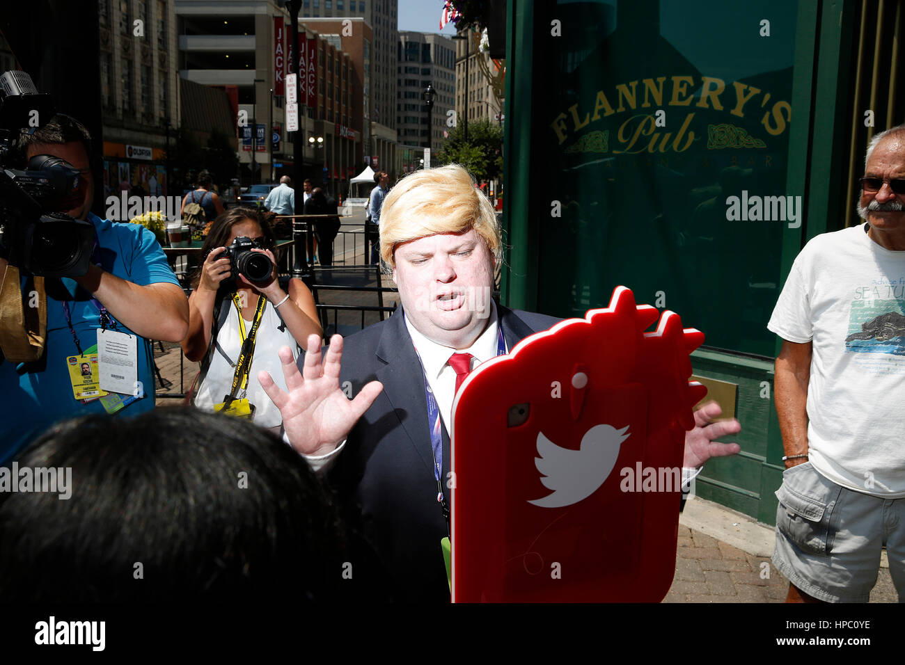 Comedian Eric Jackman of Joffre, New Hampshire, impersonates Donald ...