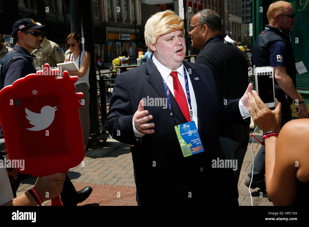 Comedian Eric Jackman of Joffre, New Hampshire, impersonates Donald ...
