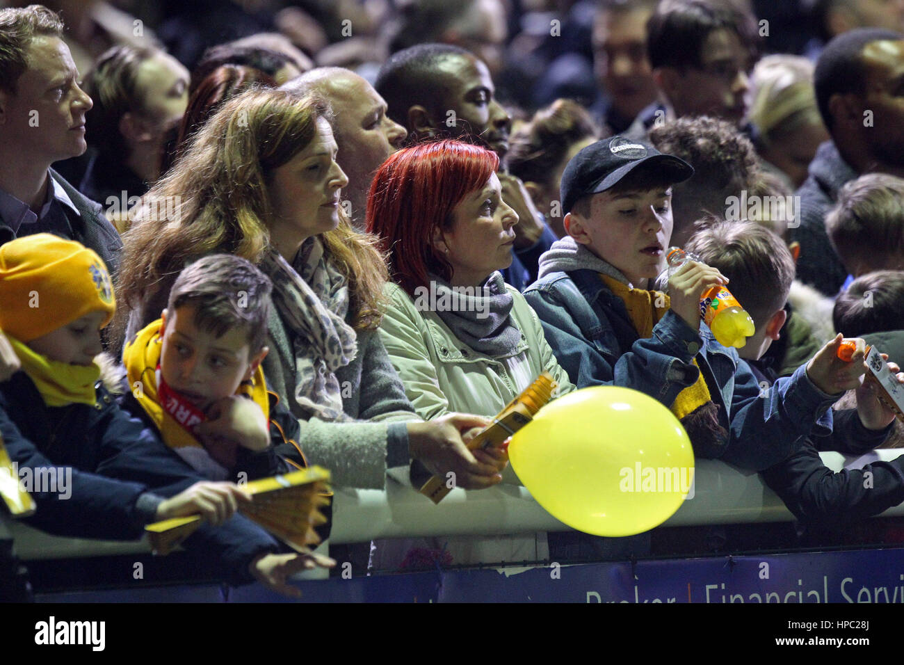 Sutton, UK. 20th Feb, 2017. Fans of all ages turned out in force for ...