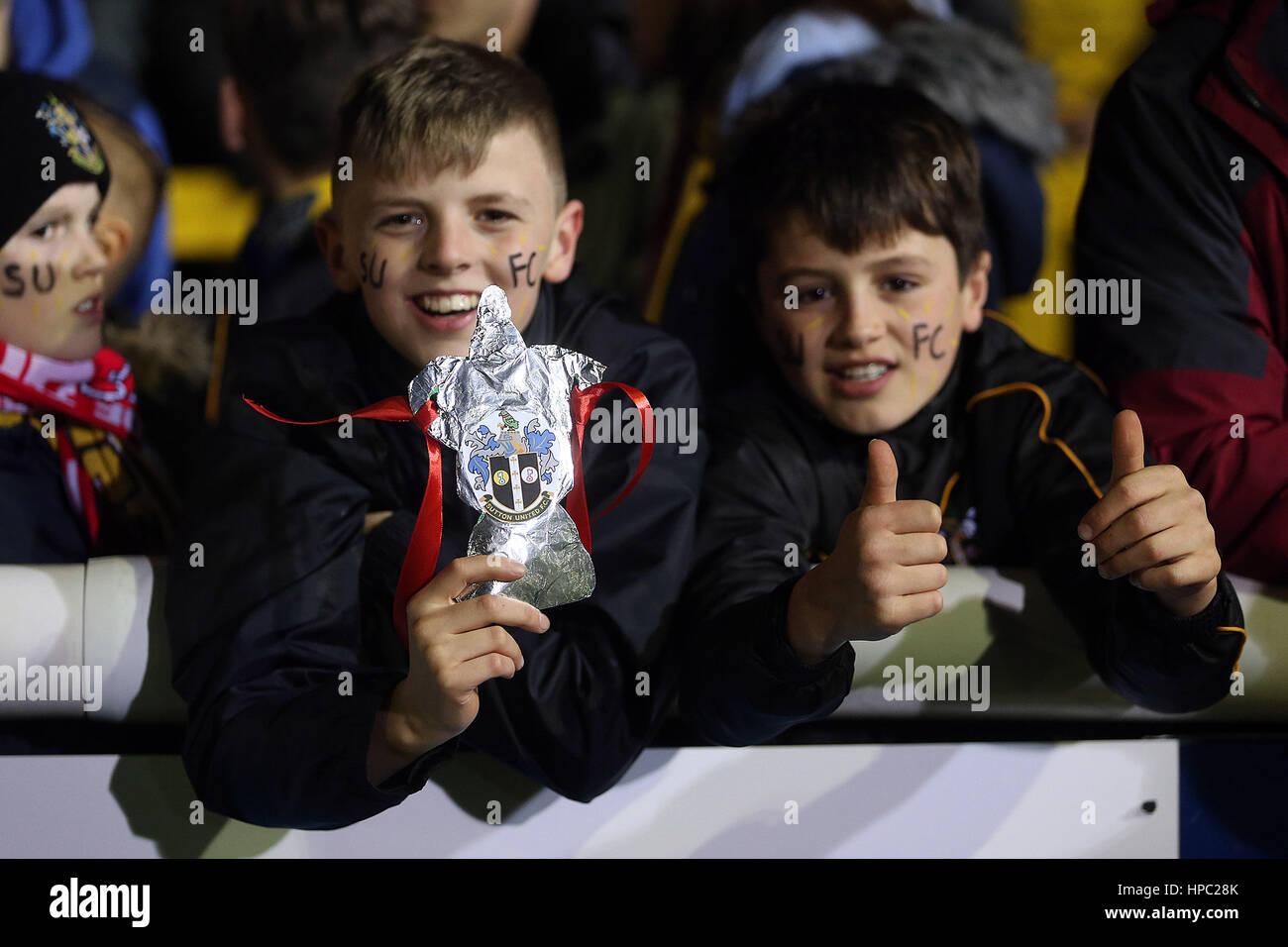 Sutton, UK. 20th Feb, 2017. Fans of all ages turned out in force for ...