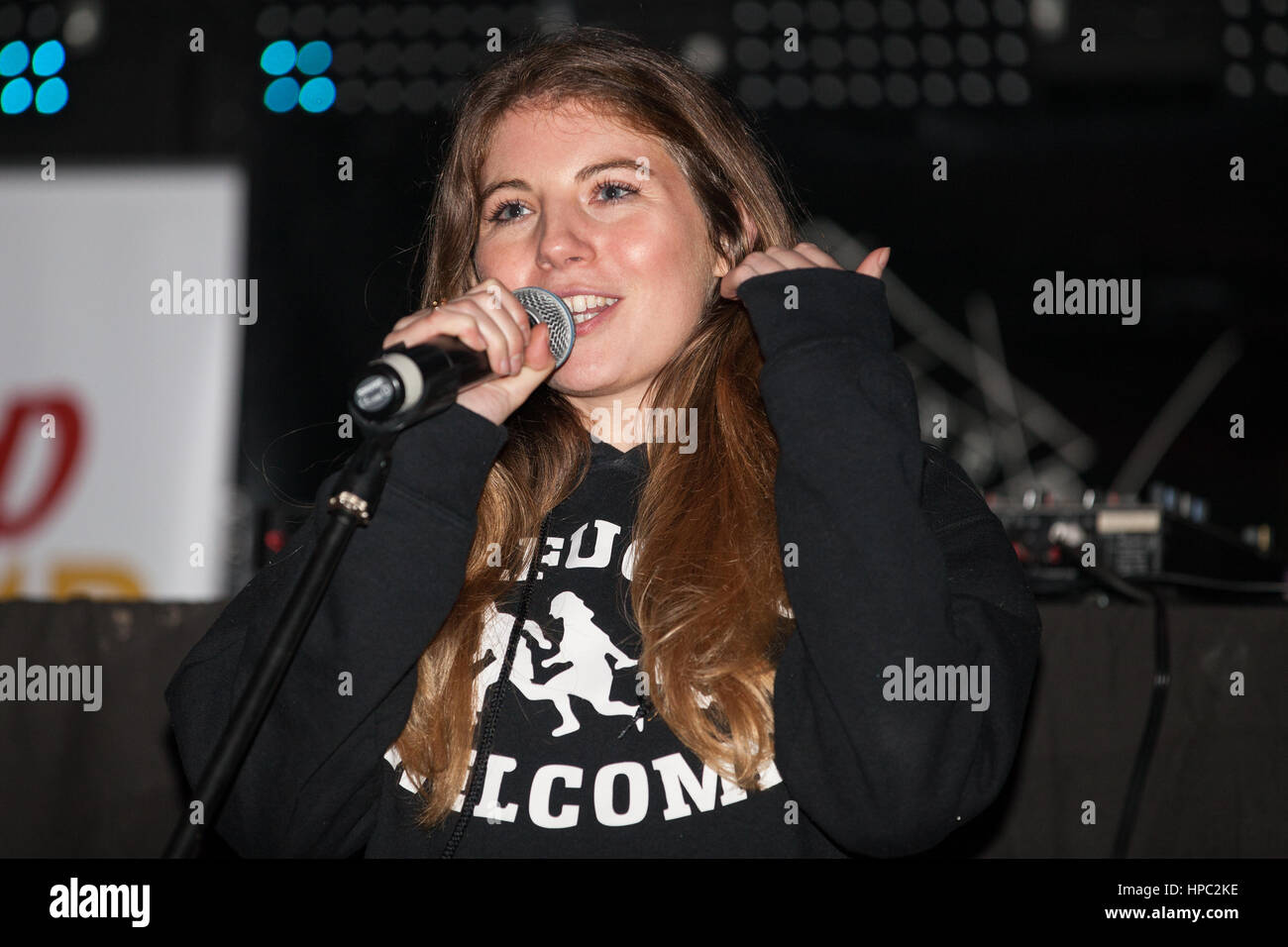 London, UK. 20th February, 2017. Zoe Gardner of Another Europe Is ...