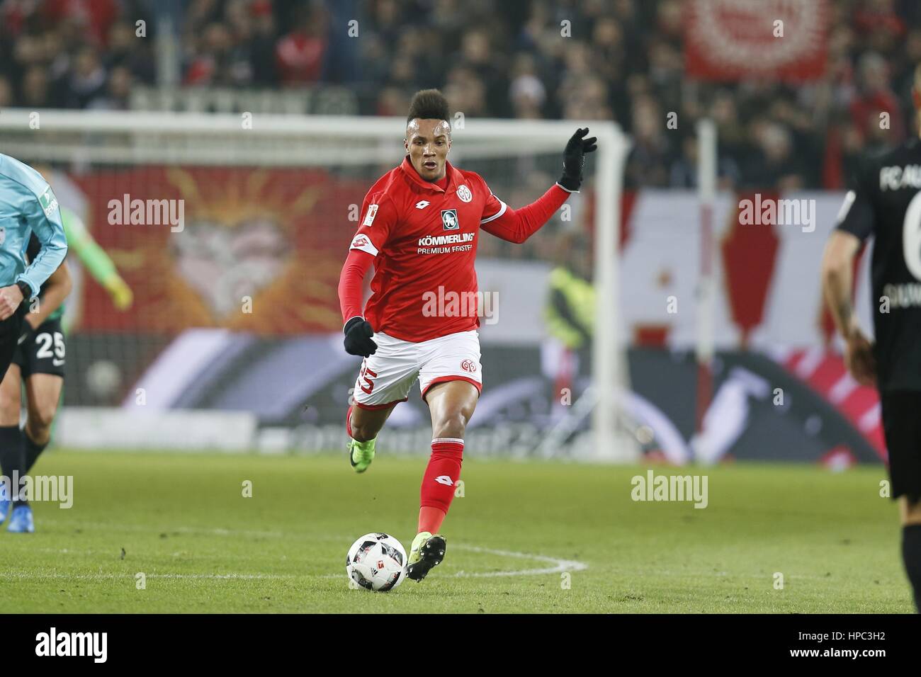 Mainz, Germany. 11th Feb, 2017. Jean-Philippe Gbamin (Mainz) Football ...
