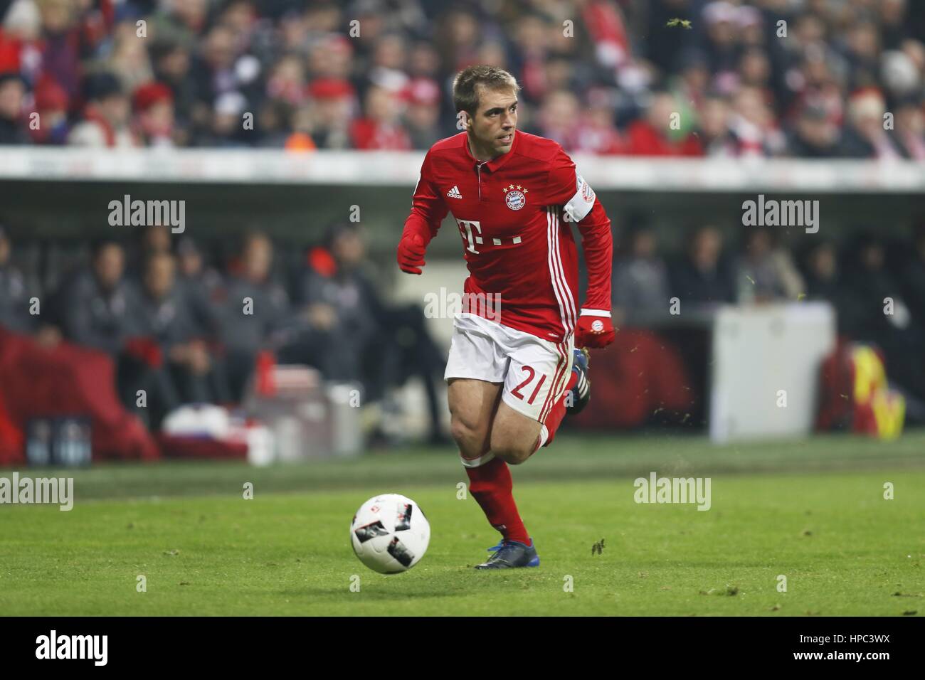 Munchen, Germany. 7th Feb, 2017. Philipp Lahm (Bayern) Football/Soccer ...