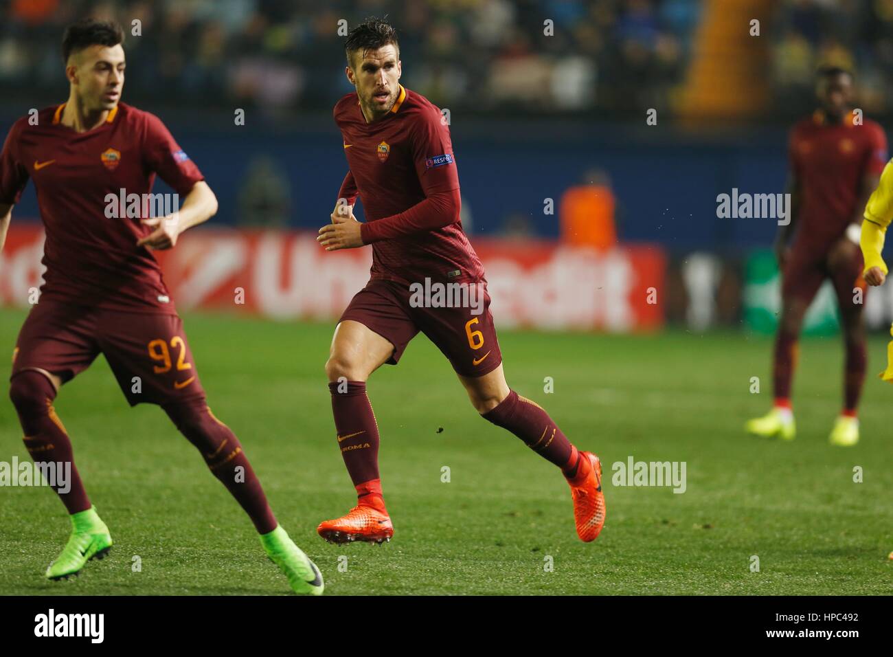 Villarreal, Spain. 16th Feb, 2017. Kevin Strootman (Roma) Football ...